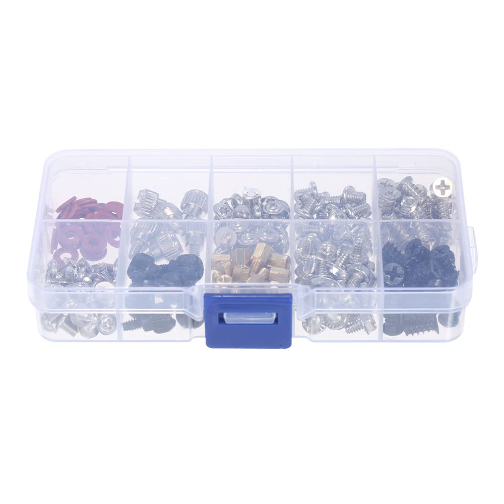 228PCS Basic Computer Screw Kit Desktop Computer Maintenance Screw Set for Computer Case Motherboard Graphics Hard Drive Fan