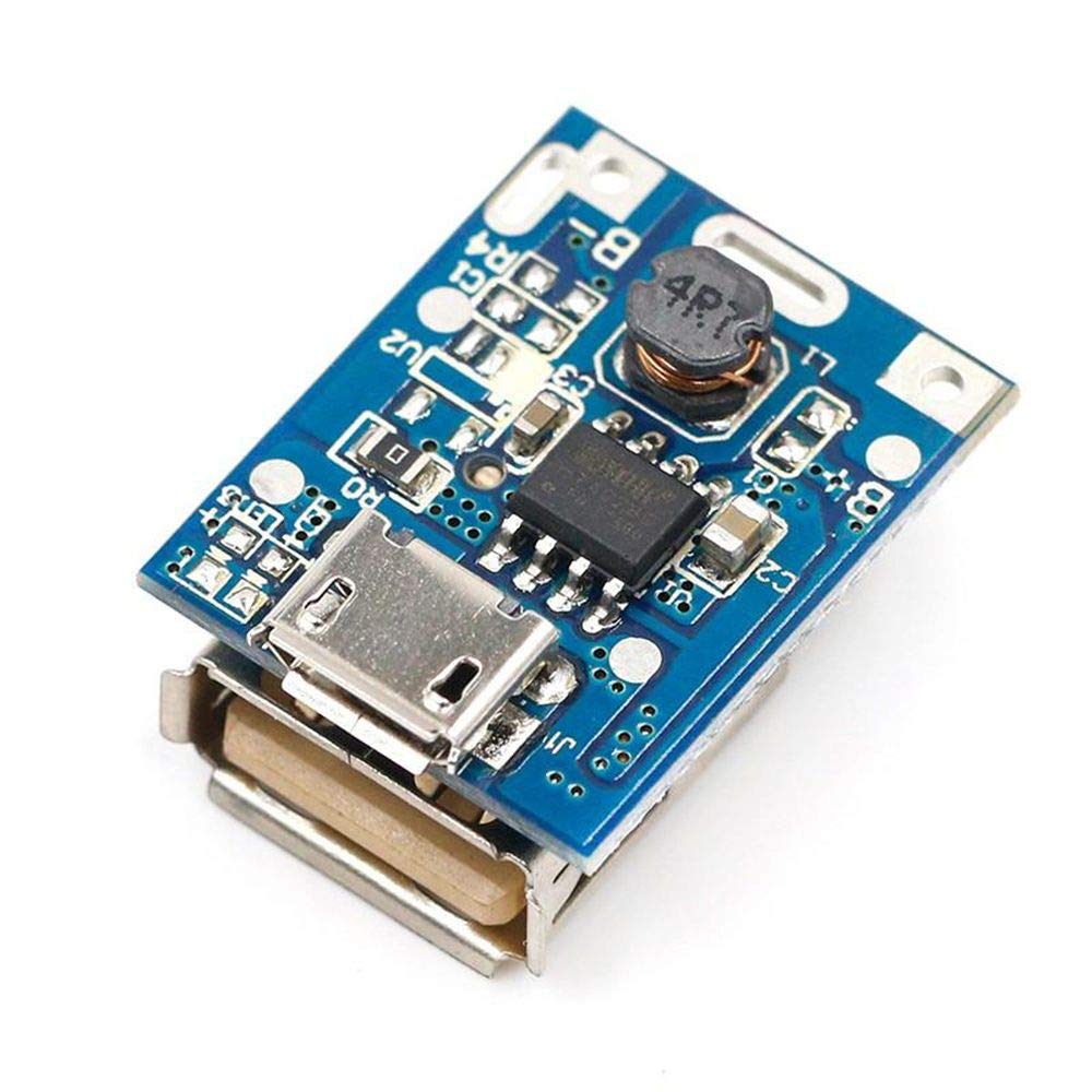 DAOKI 10Pcs 5V Battery Charging Protection Board 1A Boost Step Up Power Supply Module 134N3P Lithium Battery Li-ion Charger Board for DIY LED Display USB and Micro Port