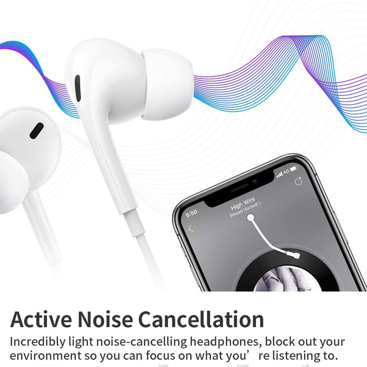 2 Pack-Apple Earbuds Wired with Lightning Connector[Apple MFi Certified](Built-in Microphone & Volume Control) in-Ear Stereo Headset Headphone for iPhone 13/12/SE/11/XR/XS/X/8/7 Support All iOS System