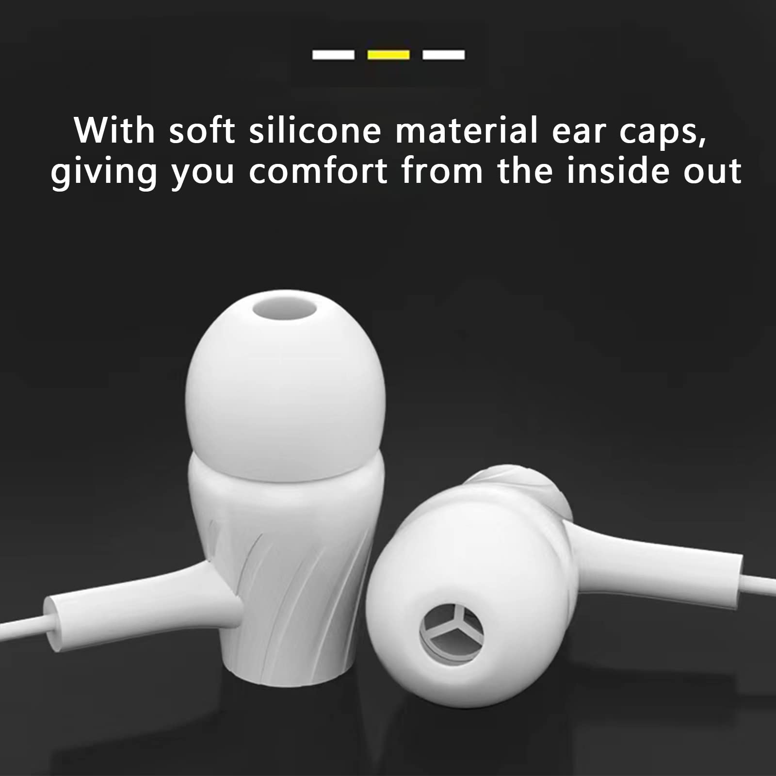 2 Pack-Headphones Wired Earbuds-Earphones Built-in Microphone & Volume Control. Compatible with all iPhone 13/12/11 Pro Max/Xs Max/XR/X/7/8 Plus