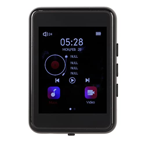 2.4inch Full Touchscreen MP3 Player with Bluetooth 5.0, Lossless MP4 MP5 Music Player with Built in Speaker, FM Radio Recorder