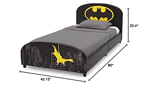 Delta Children Upholstered Twin Bed, DC Comics Batman