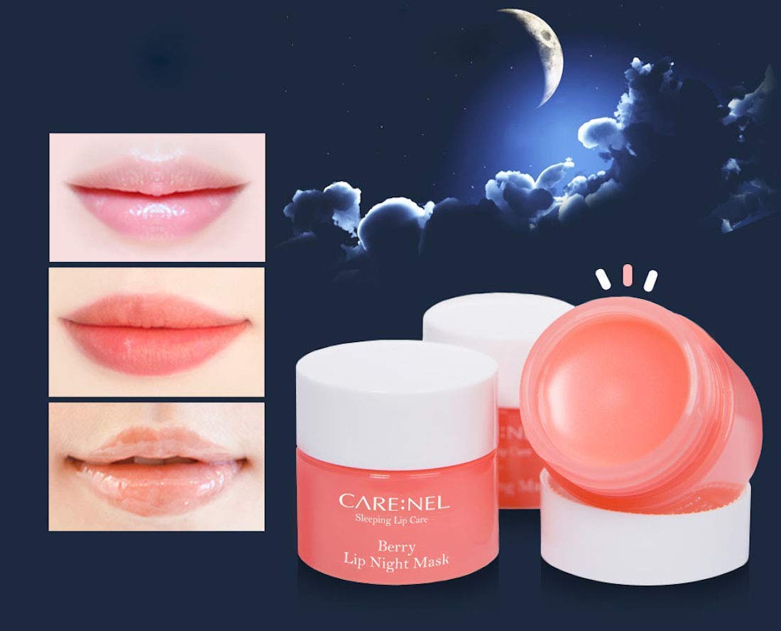 CARENEL Lip Sleeping Mask 5g (Berry 3Set) - Lip gloss Cream - Overnight Treatments Lip Balm