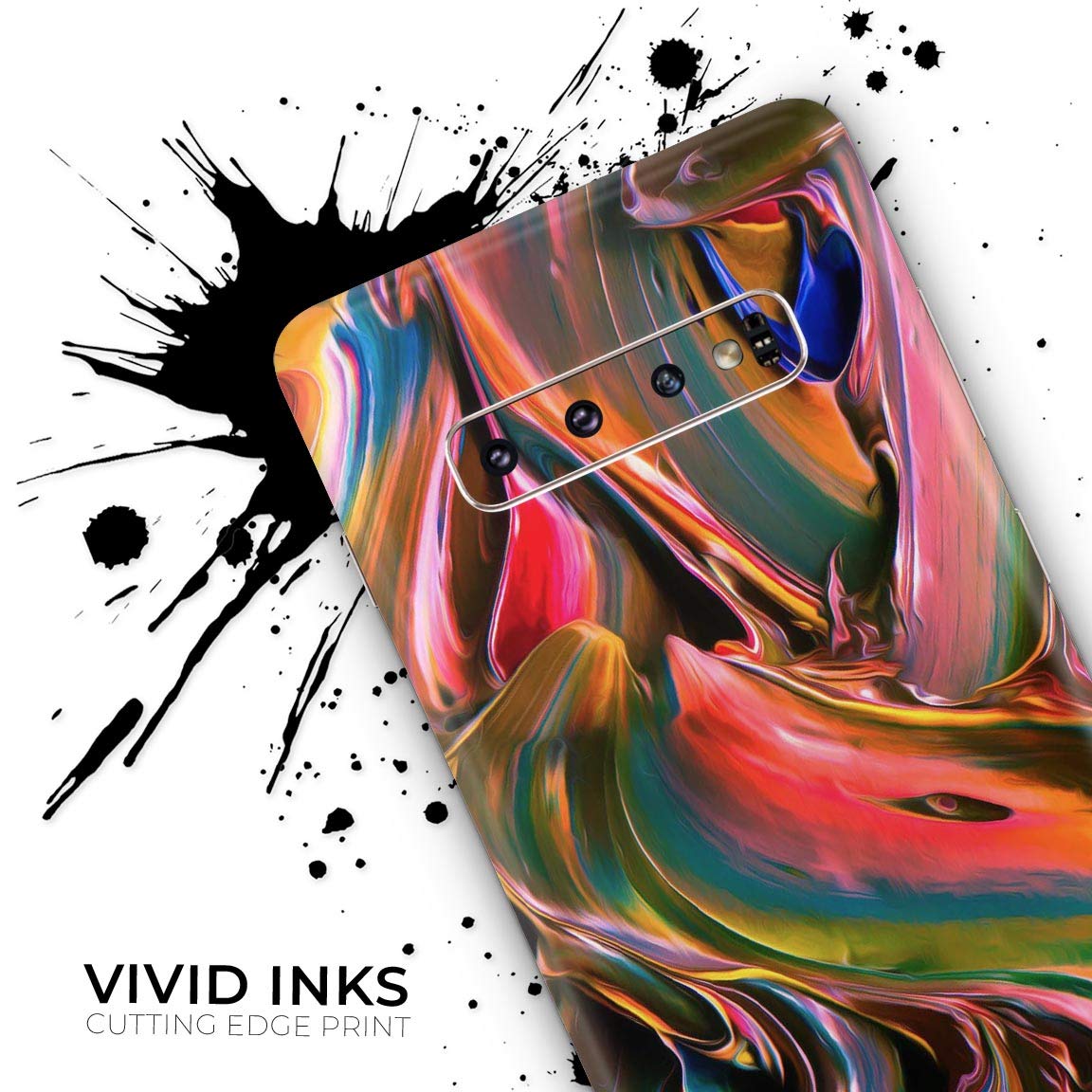 DesignSkinz Blurred Abstract Flow V18 Protective Vinyl Decal Wrap Skin Cover Compatible with The Samsung Galaxy S20 (Screen Trim & Back Glass Skin)