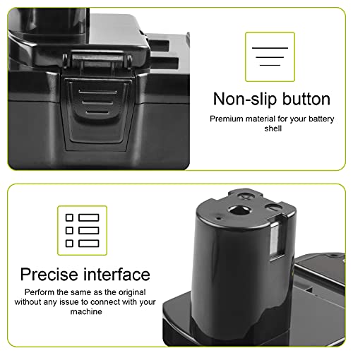 ARyee 3000mAh P102 18V Lithium Battery Replacement for 18Volt Ryobi Tools ONE+ P100 P103 P104 P105 P107 P108 P109 P190 (1)