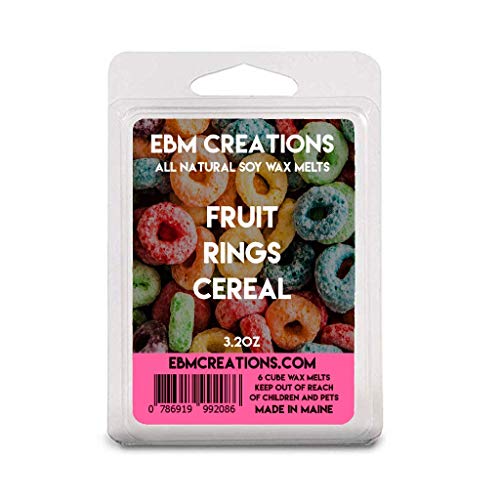 3 Pack Fruity Cereal Bundle - Scented All Natural Soy Wax Melts - 6 Cube Clamshells 3.2oz Each - Highly Scented!