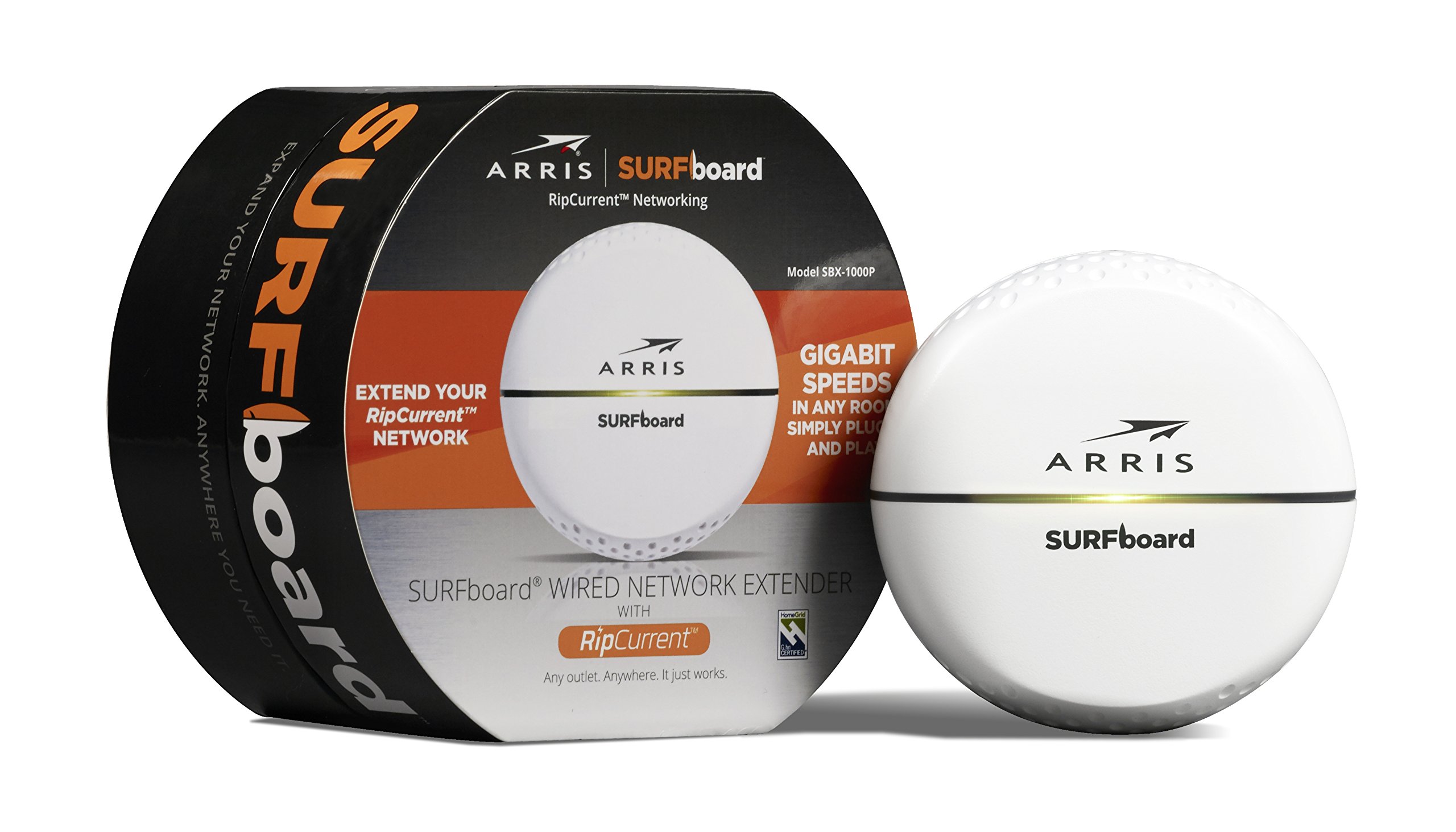 ARRIS Surfboard Wired Network Extender with RipCurrent Using G.hn (SBX-1000P)