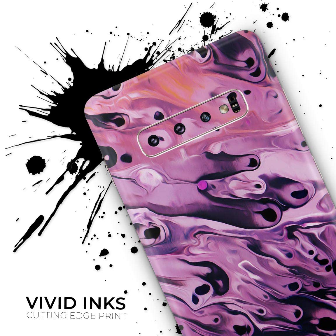 DesignSkinz Blurred Abstract Flow V51 Protective Vinyl Decal Wrap Skin Cover Compatible with The Samsung Galaxy S20 (Screen Trim & Back Glass Skin)