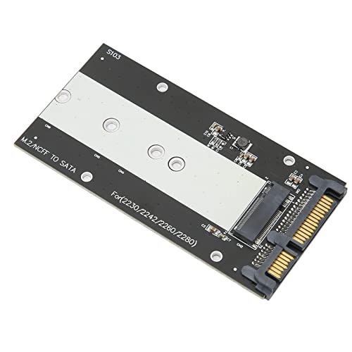 2.5in SSD Hard Drive Adapter Box, M.2 to III SSD Enclosure 6Gbps Transmission Good Heat Dissipation Ultra Thin for Computer