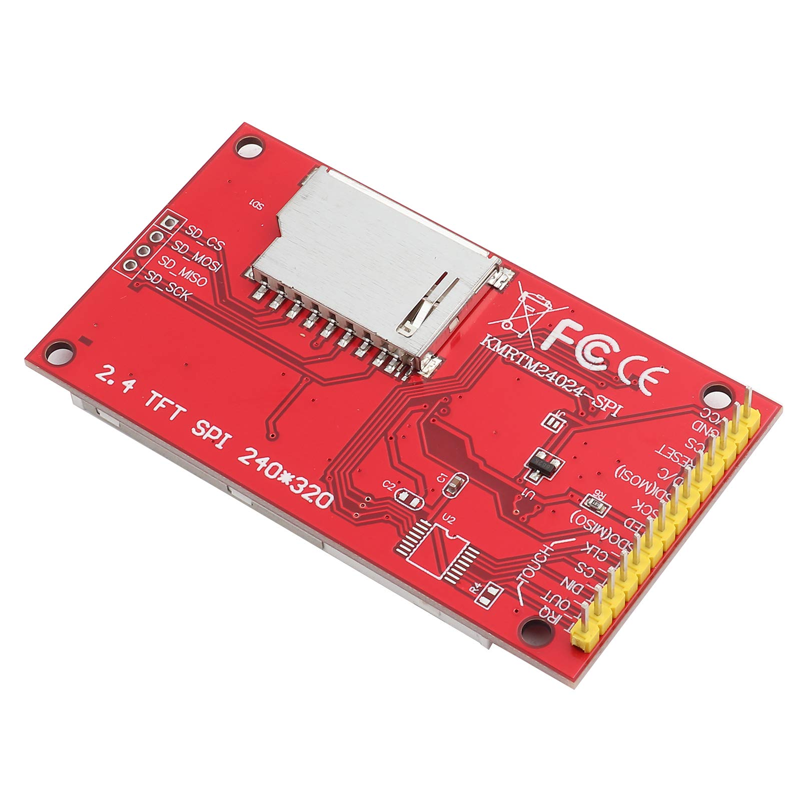 Jectse LCD Display, 2.4 inch 240x320 SPI LCD Display Panel Module ILI9341 Driver with PCB 5V/3.3V STM32 for,Teensy 3.2,