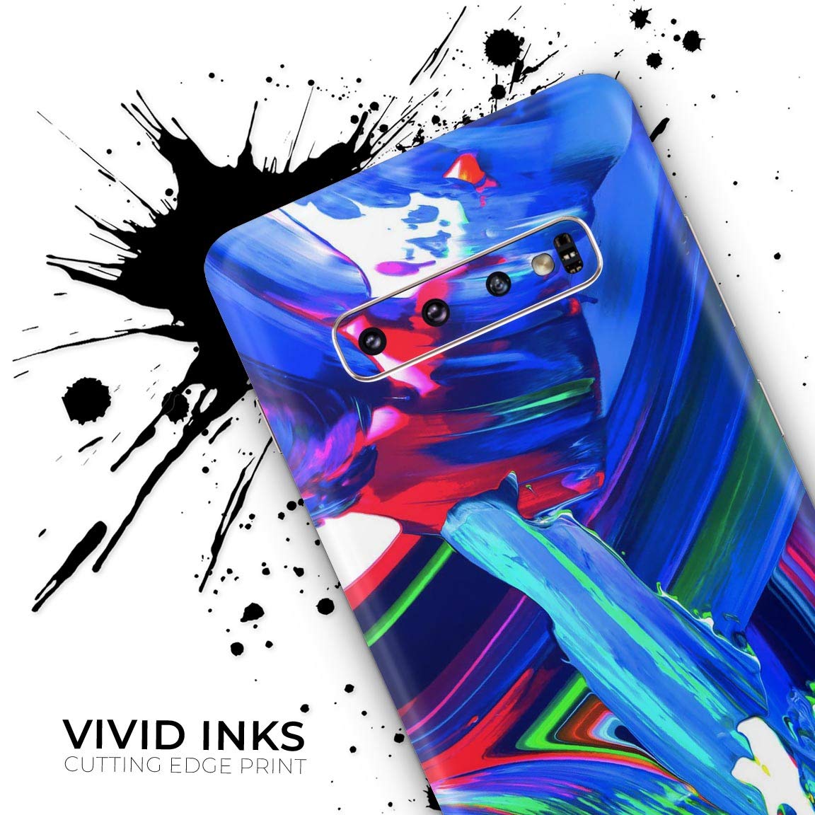 DesignSkinz Blurred Abstract Flow V27 Protective Vinyl Decal Wrap Skin Cover Compatible with The Samsung Galaxy S20 (Screen Trim & Back Glass Skin)
