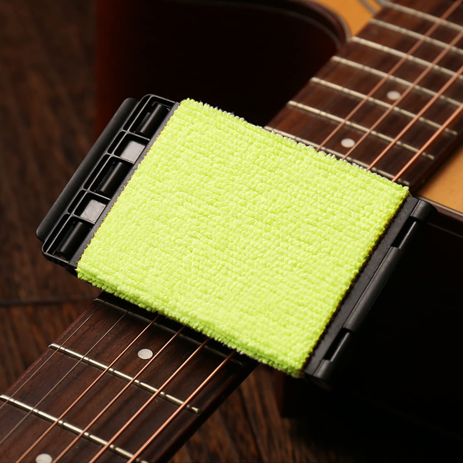 2 Pack Guitar String Cleaner Violin Maintenance Care Kit Clean Fretboard Cloth Tool for Violin Ukulele Bass