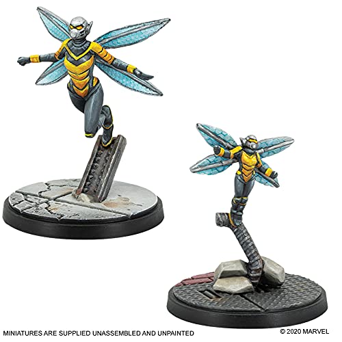 Marvel Crisis Protocol Ant-Man and Wasp CHARACTER PACK | Miniatures Battle Game | Strategy Game for Adults and Teens | Ages 14+ | 2 Players | Avg. Playtime 90 Minutes | Made by Atomic Mass Games