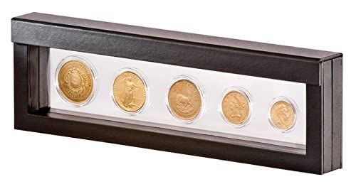 5 Challenge Coin/Casino Chip/Coins Display Case Box Frame Holder Shadowbox