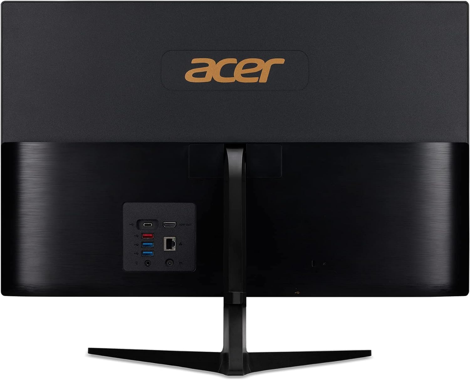 acer Aspire C24 23.8" FHD All in One Desktop Computer, 12th Gen Intel 6-Core i3-1215U Processor, 16GB RAM 512GB SSD, Wi-Fi 6, Wireless Keyboard and Mouse,Windows 11 Home, Black