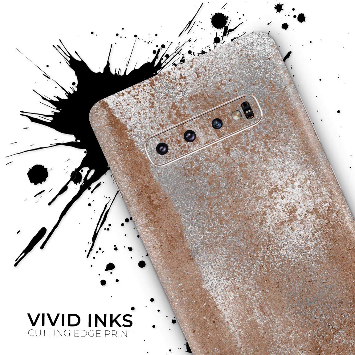 DesignSkinz Distressed Silver Texture v1 Protective Vinyl Decal Wrap Skin Cover Compatible with The Samsung Galaxy S20 (Screen Trim & Back Glass Skin)