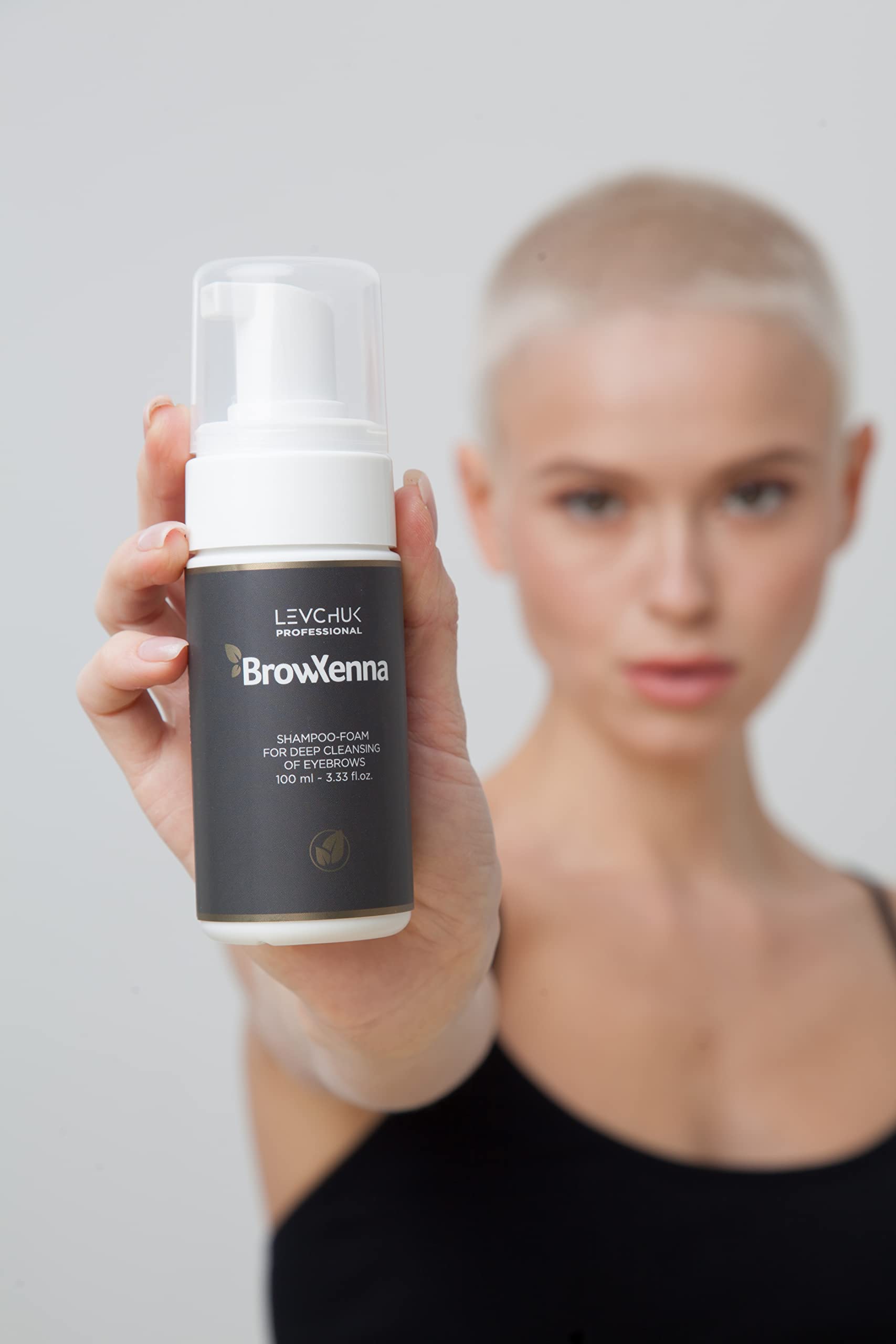 Deep Foam Eyebrow Shampoo Sensitive Natural Cleanser for Makeup Brow Henna Remover Gentle Brow Tint Cleaner Purifying Shampoo for Eyes