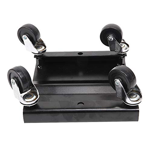 3 Pcs Snowmobile Dolly Set Anti-Slip Snow Mobile Moving Rollers Dollies Movers with Caster Wheels 1500 LBS, Black