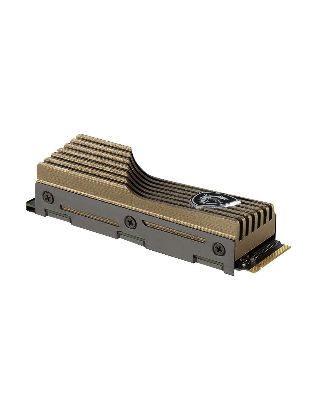 MSI SPATIUM M480 PCIe 4.0 NVMe M.2 1TB HS Internal SSD PCIe Gen4 NVMe 1.4 3D NAND 1400 TBW