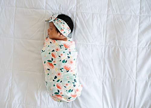 Copper Pearl Large Premium Knit Baby Swaddle Receiving Blanket Leilani