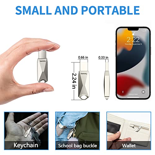 Fanxiang USB 32GB Flash Drive 3.1, Read Speed up to 250MB/S, USB Thumb Drive Portable Small High-Speed Storage Memory Stick, Suitable for PC/Tablet/Mac/Laptop(Silver)
