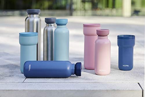 MEPAL, Large Insulated Water Bottle with Lid, BPA Free, Nordic Denim, Holds 30 oz, 1 Count