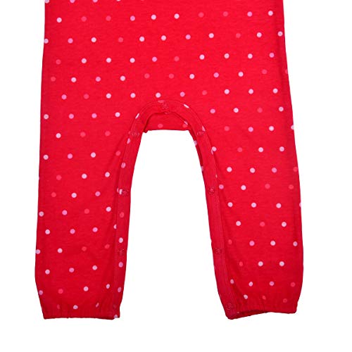 Disney Minnie Mouse Baby Girls Coverall Hooded Romper for Newborn and Infants