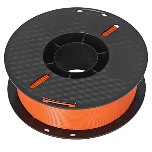 3D Printer Consumable, 1kg PLA Filament Smokeless Anti Clogging for Printing(Orange)