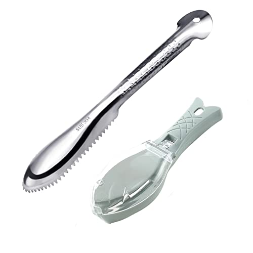 2Pcs Fish Descaler Tool, Fish Scaler Remover, Fish Scaler Remover No Mess, Fish Skin Brush Scraping