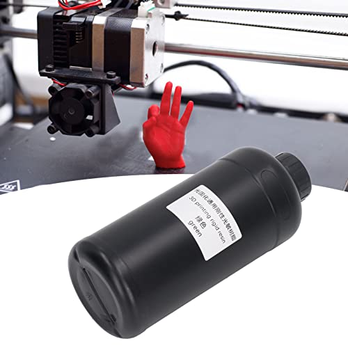 3D Printer Resin, Good Fluidity Curing Rigid Resin Easy to 1000ml Stretch Resistant with Less Odor for Industrial Parts(Green)