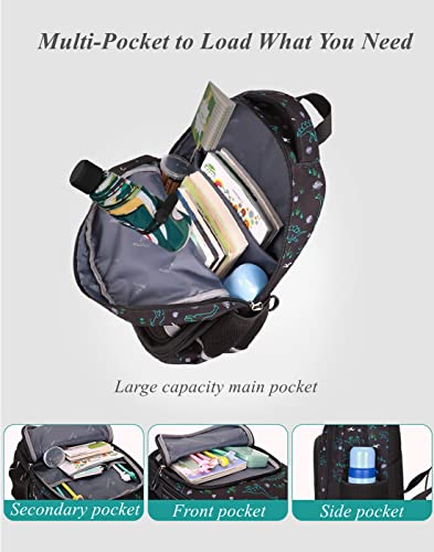 3 Pieces Shark Sea Animal Primary Middle School Boys Large Backpack Water Resistant Bookbag Set with Lunch Kits