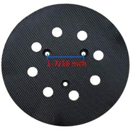 5 Inch 8 Hole Sander Hook and Loop Replacement Sanding pad Compatible with Porter Cable DeWalt Makita - Fits DW421/K, DW423/K & BO5010, BO5030K, BO5031K, BO5041K & 343/343k, 390/390K, 382 Orbit Sander