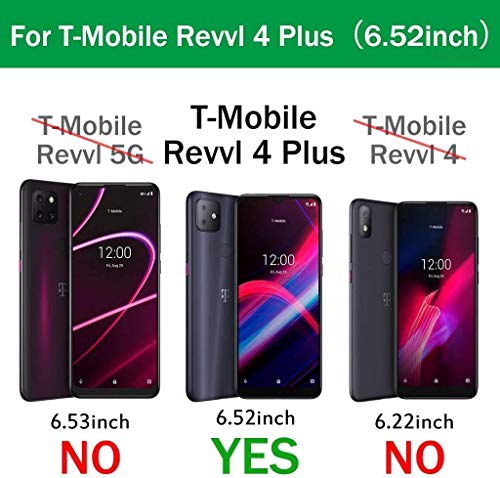NZND Case for T-Mobile REVVL 4 Plus with Built-in Screen Protector, Full-Body Protective Shockproof Rugged Bumper Cover, Impact Resist Durable Phone Case -Glitter Rose Gold