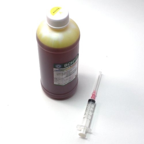 BCH Standard Bulk Yellow Refill Ink 500 ml (16.9 oz) for Epson