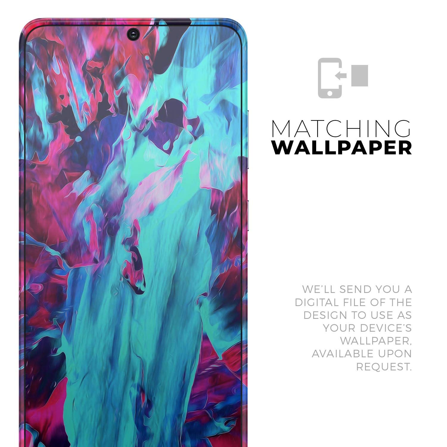 DesignSkinz Liquid Abstract Paint Remix V32 Protective Vinyl Decal Wrap Skin Cover Compatible with The Samsung Galaxy S20 (Screen Trim & Back Glass Skin)