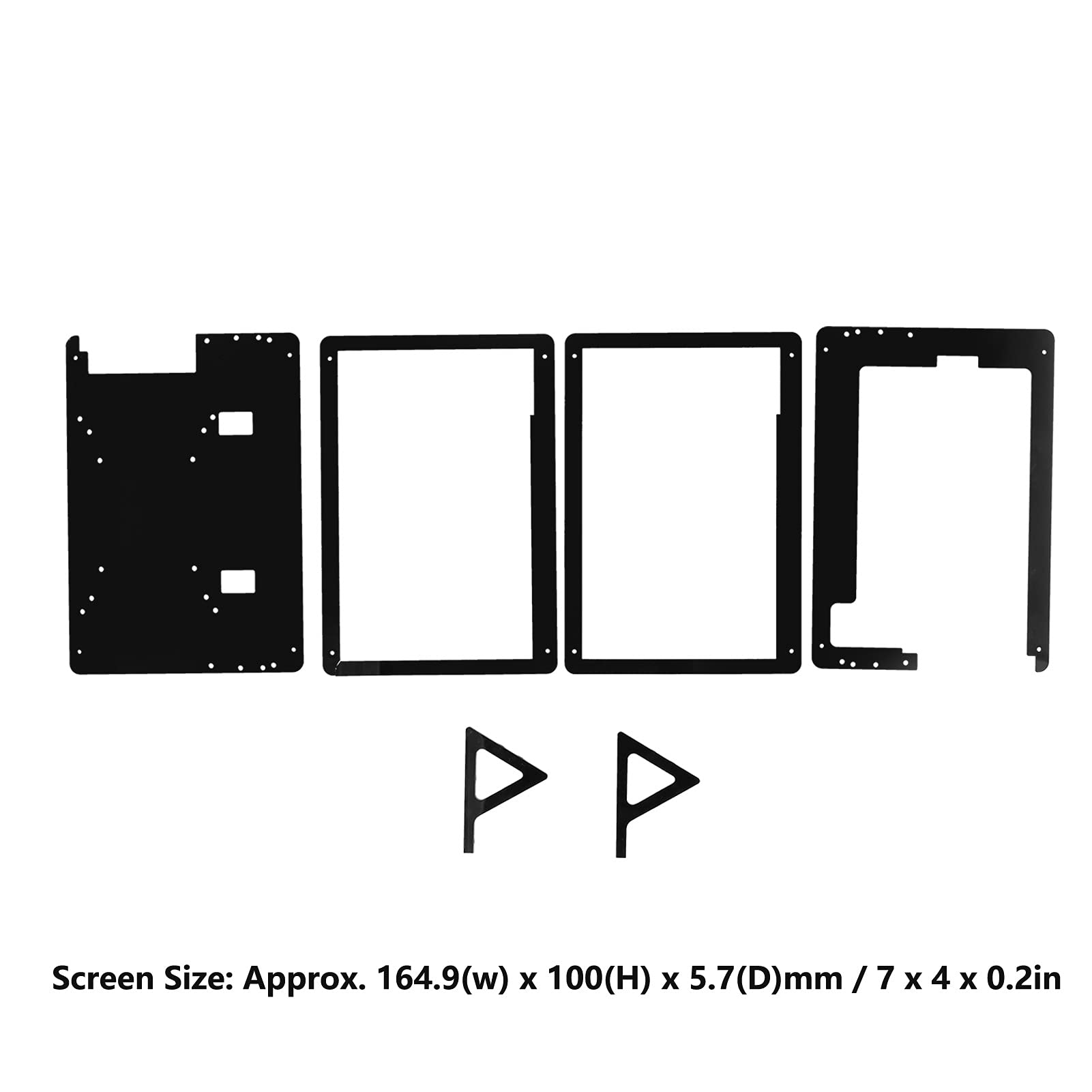 7inch Touch Screen Case Holders Acrylic for Raspberry Pi Touchscreen Housing Bracket with Stand Holder