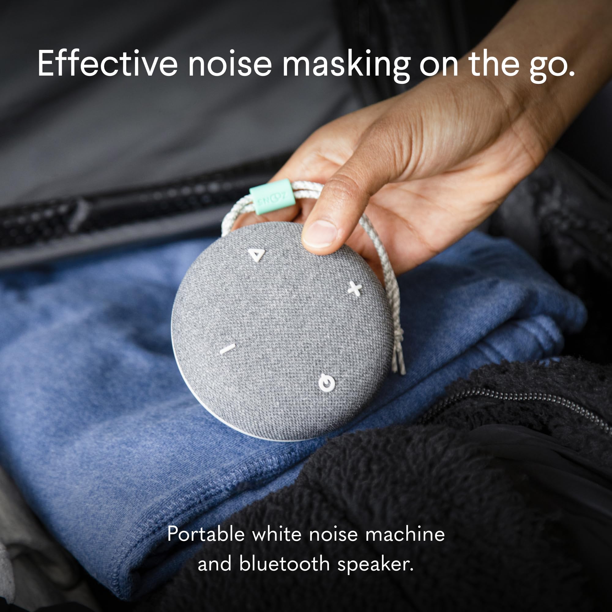 SNOOZ White Noise Sound Machine and SNOOZ Go Ultra Portable Sound Machine - Bundle