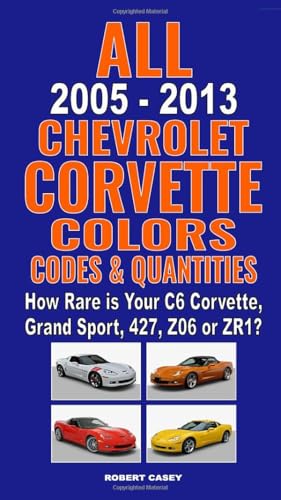 All 2005-2013 Chevrolet Corvette Colors, Codes & Quantities: How Rare is Your C6 Corvette, Grand Sport, 427, Z06, or ZR1?