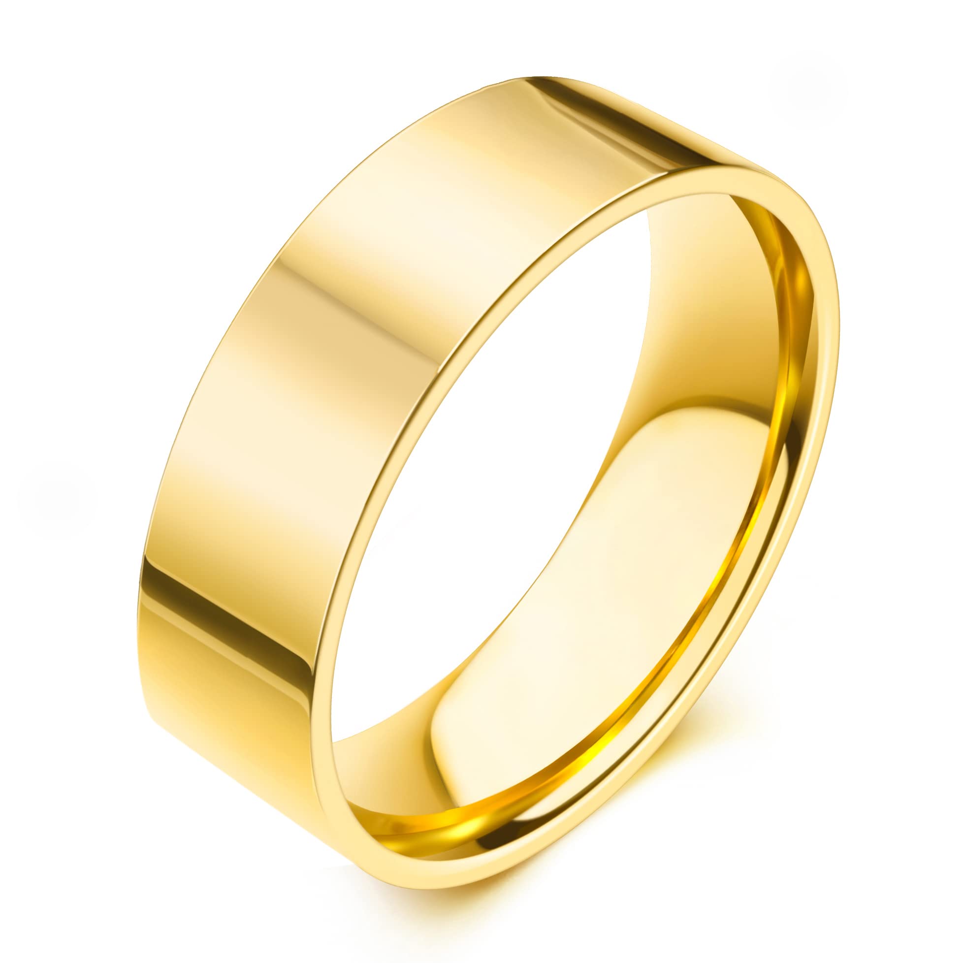 1mm 14K Gold Plated Rings for Women, Thin Gold Ring Dainty Cute Stacking Stackable Thumb Pinky Band Non Tarnish Comfort Fit Size 9 1PC/2PCS/3PCS
