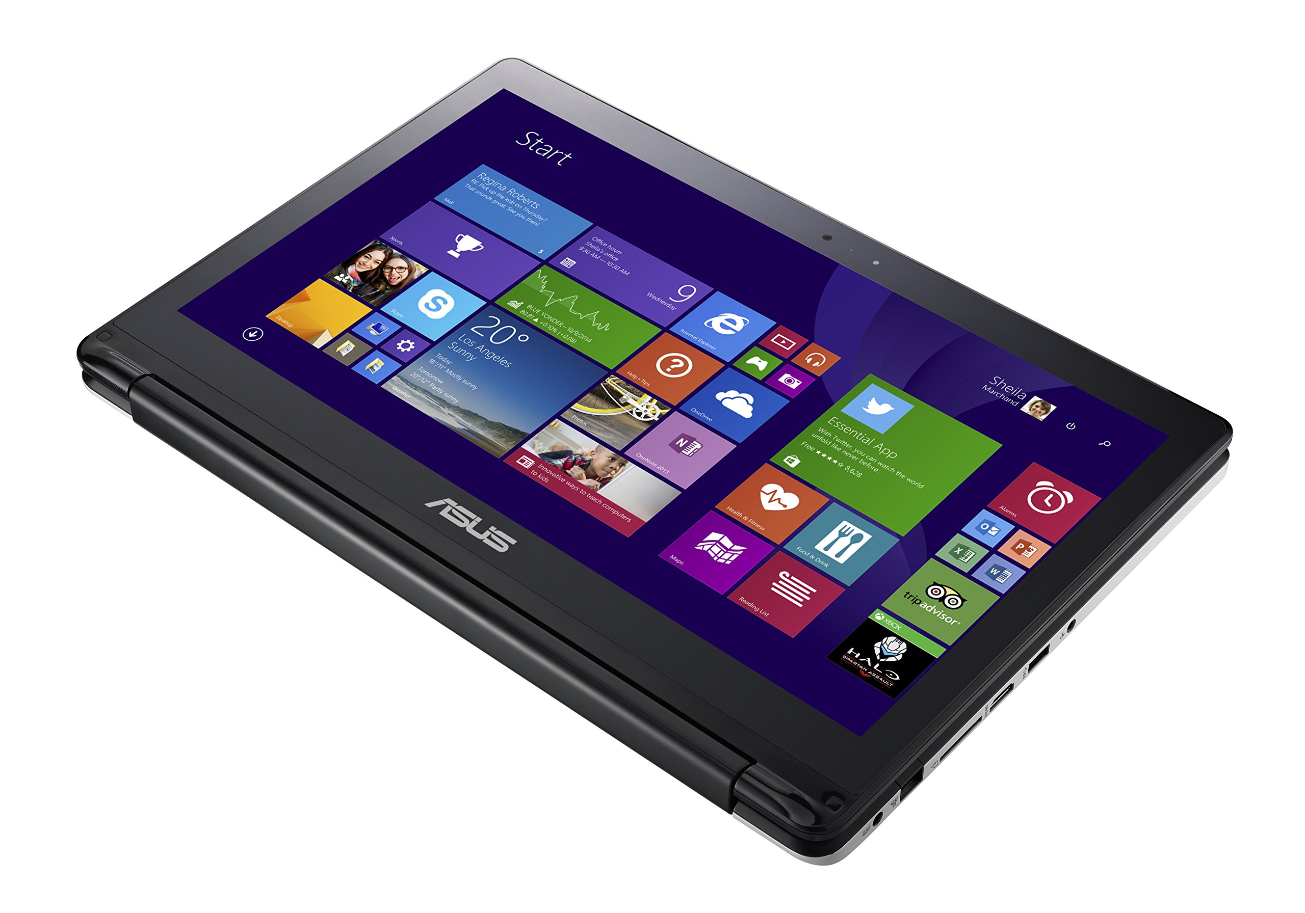 ASUS Flip 2-in-1 TP500LA-DS71T Laptop (Windows 8, Intel Core i7-5500U 2.4 GHz, 15.6" LED-lit Screen, Storage: 1 TB, RAM: 8 GB) Black