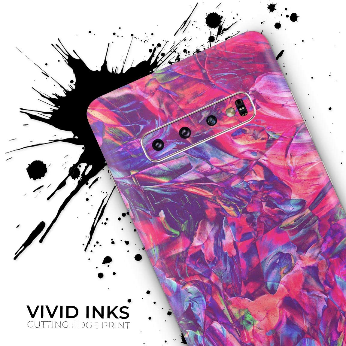 DesignSkinz Liquid Abstract Paint Remix V76 Protective Vinyl Decal Wrap Skin Cover Compatible with The Samsung Galaxy S20 (Screen Trim & Back Glass Skin)