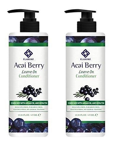 Elabore 2 Pack Acai Berry Leave-In Conditioner 16.06 fl.oz/ 475ml