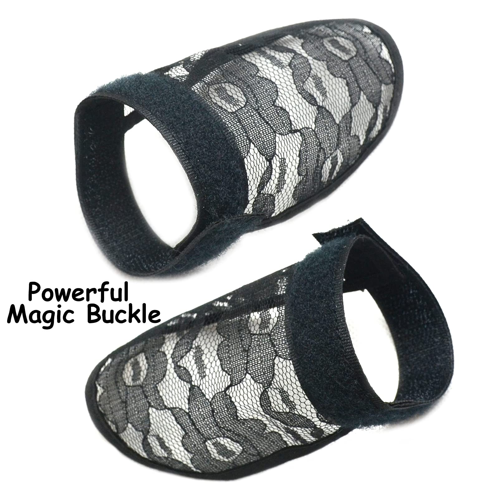 Luwigs Magic Buckle Lace Base for Ponytail with Combs 3pcs 4x4 inch Lace Ponytail Net with Magic Buckle Hair Accessory Ponytail Weaving (3pcs, Black)