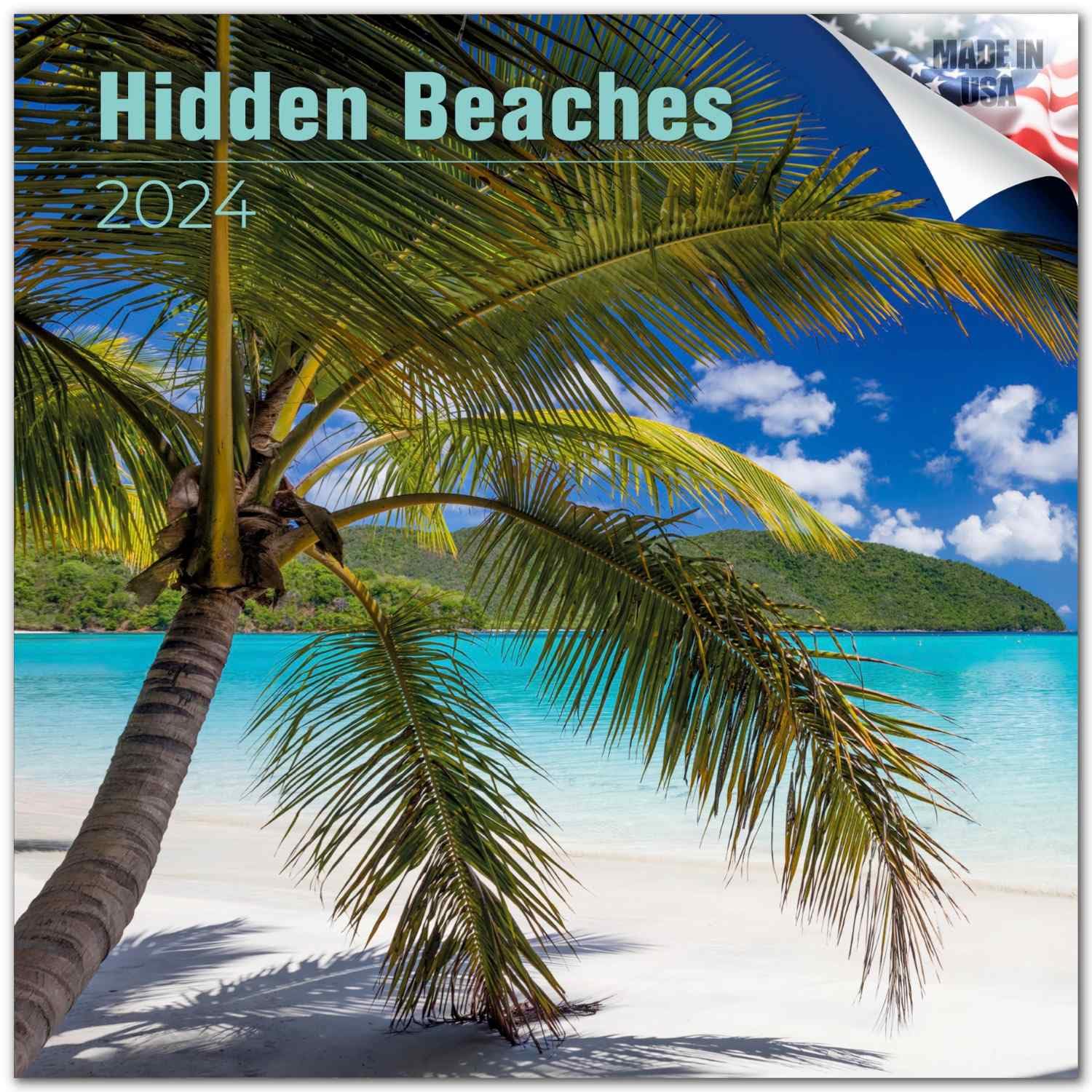 2022 2023 Tropical Beaches Calendar - Islands Monthly Wall Calendar - 12 x 24 Open - Thick No-Bleed Paper - Giftable - Academic Teacher's Planner Calendar Organizing & Planning - Made in USA