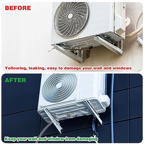 3Ft Portable Air Conditioner Drain Hose, 3/5 Inch Leakproof AC Drain Hose Kit, Universal AC Drain Hose Drain Pipe Replacement with Hose Connector and Clamp, Window Air Conditioner Unit Parts