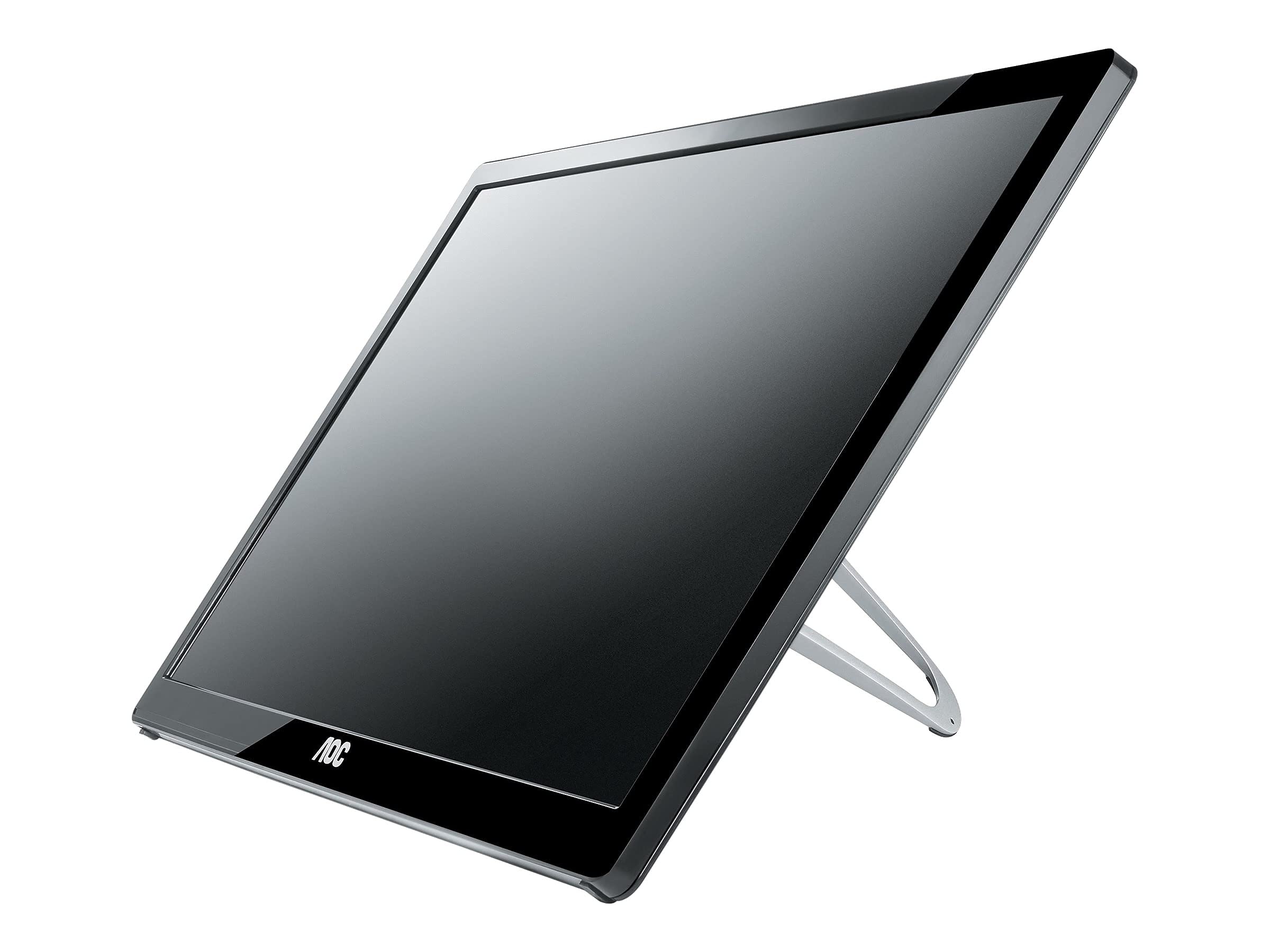 AOC e1659Fwu 15.6-Inch Ultra Slim 1366x768 Res 200 cd/m2 Brightness USB 3.0-Powered Portable LED Monitor w/ Case Black