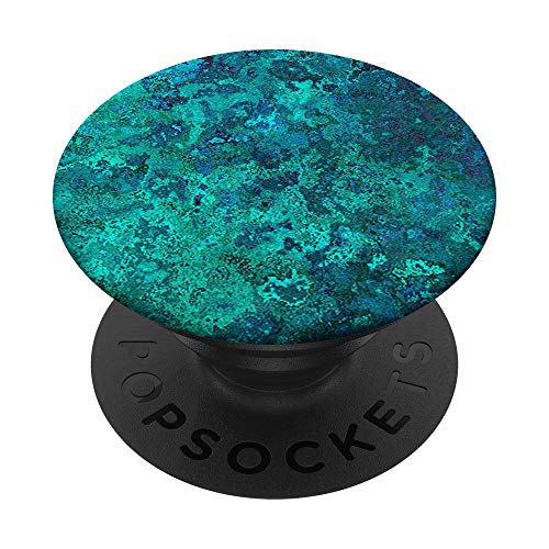 Teal Green Blue Turquoise Abstract Art PopSockets PopGrip: Swappable Grip for Phones & Tablets
