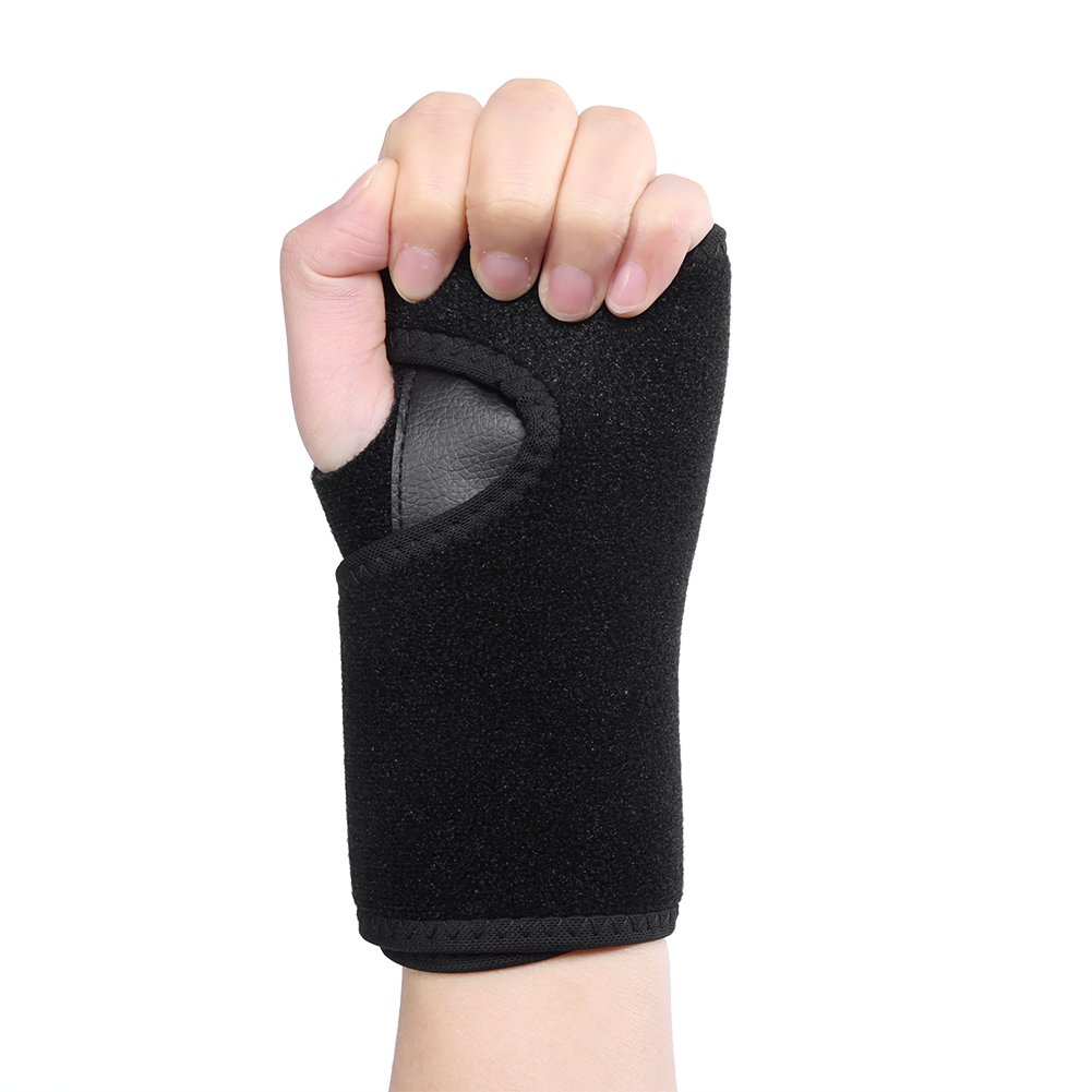 1PC Left/Right Wrist Support Adjustable Breathable Wrist Braces Breathable Wrist Strap for Wrist Injuries Joint Pain(Left Hand)