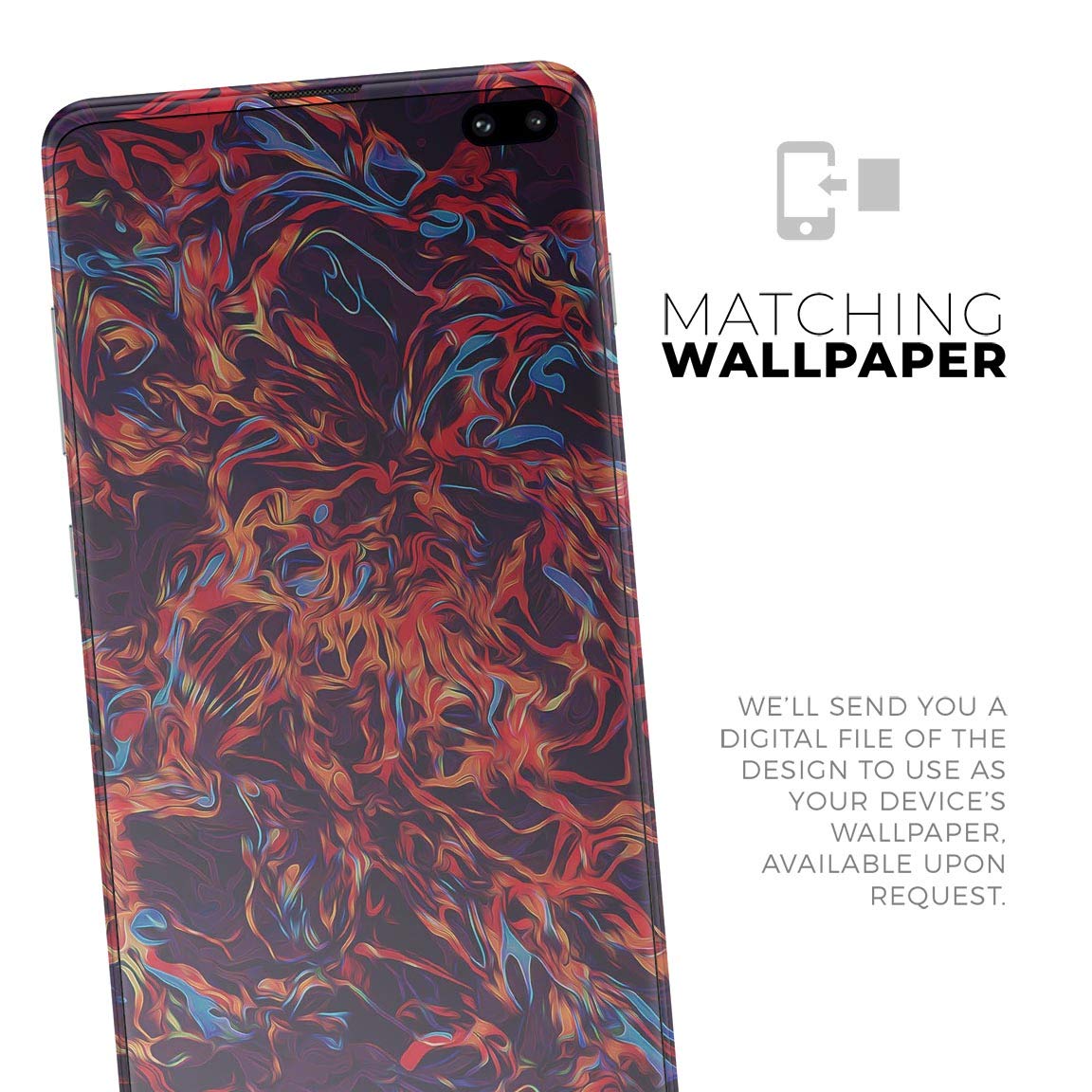 DesignSkinz Liquid Abstract Paint Remix V27 Protective Vinyl Decal Wrap Skin Cover Compatible with The Samsung Galaxy S20 (Screen Trim & Back Glass Skin)