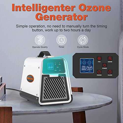Abestorm Commercial Ozone Generator 7,000mg/h Portable Ozone Machine for Cars, Industrial O3 Air Purifier Generator for Odor Removal, Rooms, Pets, Smoke(OZ-G700)
